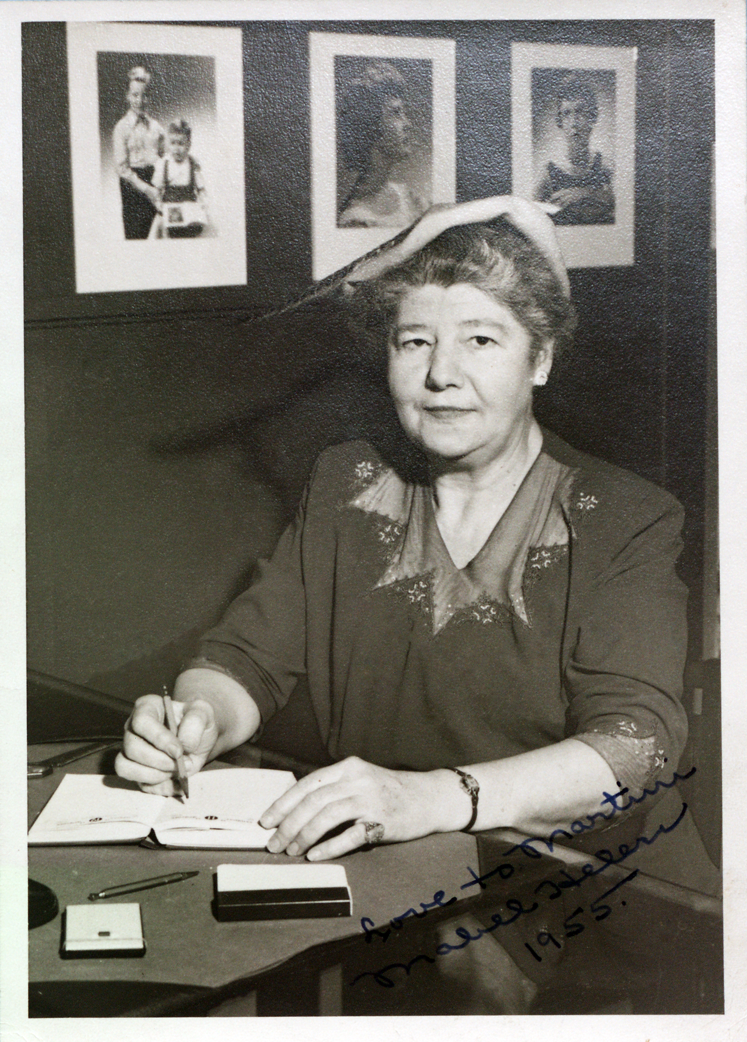 Signed photo of Mabel Helen.